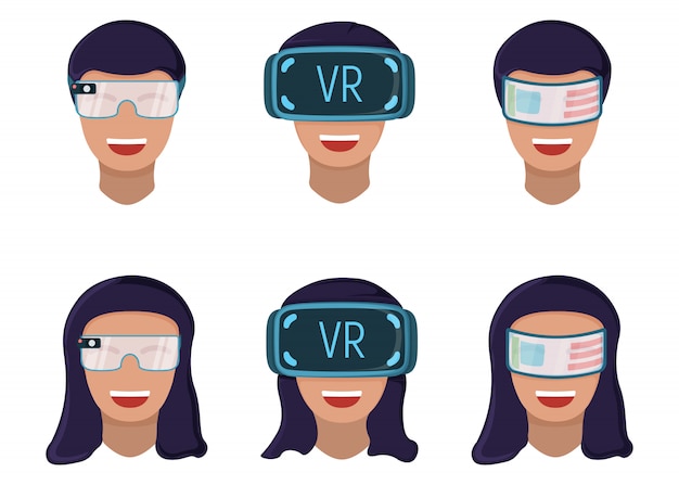 Diverse Avatars Wearing Virtual Reality Headsets | Jiffy Designs