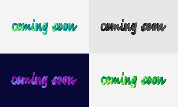Vibrant 'Coming Soon' Text Designs in Varied Colors and Styles | Jiffy ...