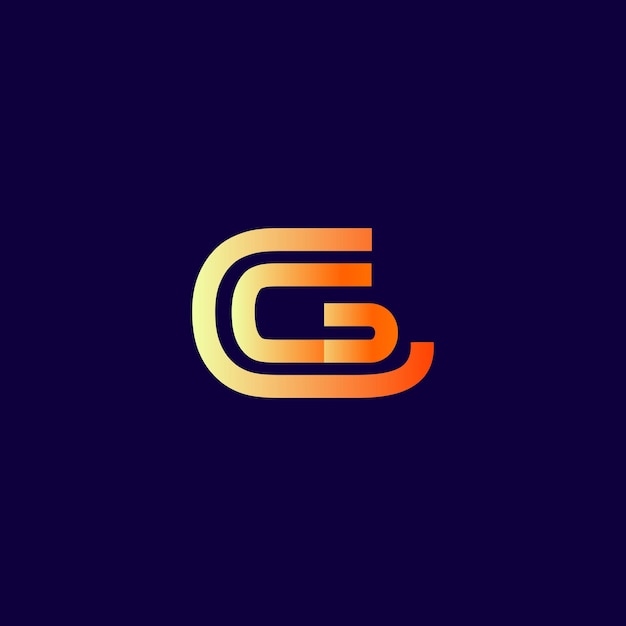 Vibrant Interlocking Letter G Logo in Gradient Tones | Jiffy Designs