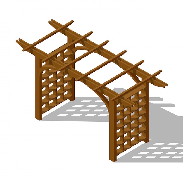 Wooden Trellis Structure with Intricate Lattice Design | Jiffy Designs