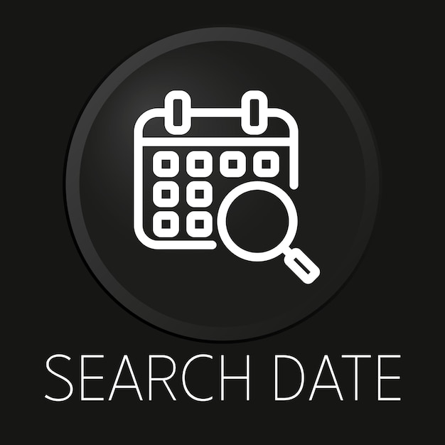 Minimalist Calendar Icon with Magnifying Glass Search | Jiffy Designs