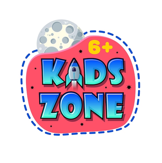 Vibrant Kids Zone Emblem with Playful Polka Dots | Jiffy Designs