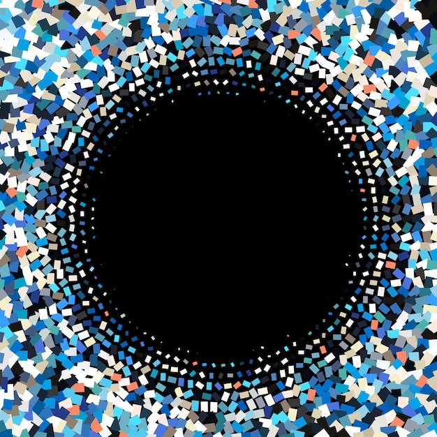 Vibrant Mosaic Swirl with Radiant Circular Pattern | Jiffy Designs