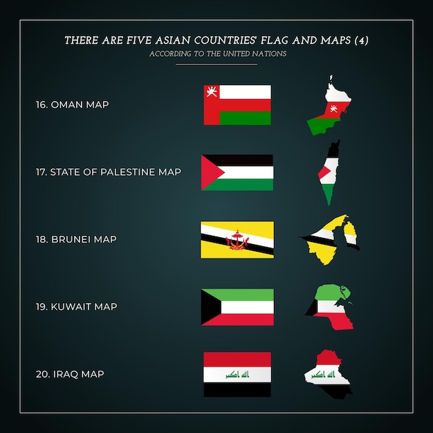 Vibrant Flags and Maps Depicting Asian Countries | Jiffy Designs