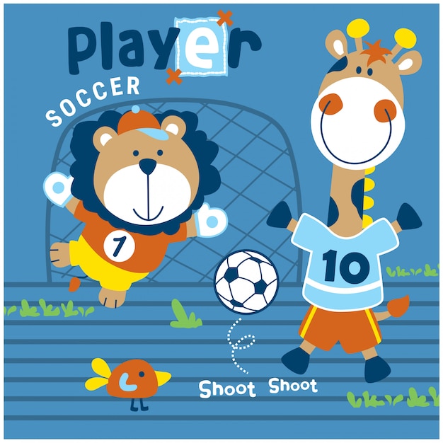 Playful Soccer Animals Chasing a Ball | Jiffy Designs