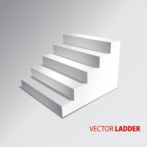 Minimalist 3D Vector Ladder with Text Illustration | Jiffy Designs