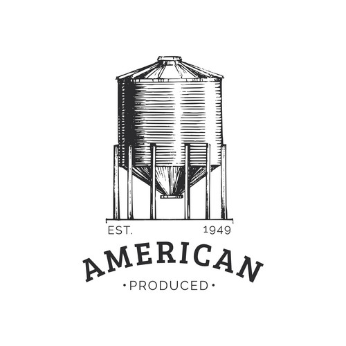 Farm Hopper Logo With American Produced Lettering In Vector. Used For ...