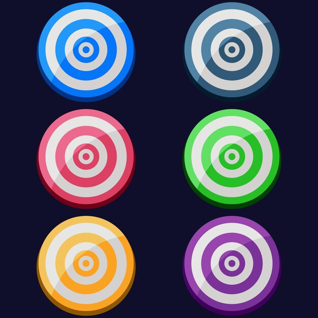 Vibrant Target Symbols in Diverse Colors and Designs | Jiffy Designs