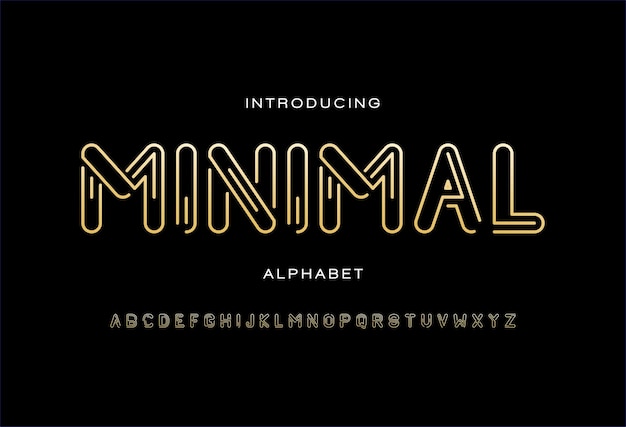 Elegant Minimal Alphabet with Metallic Gold Lettering | Jiffy Designs