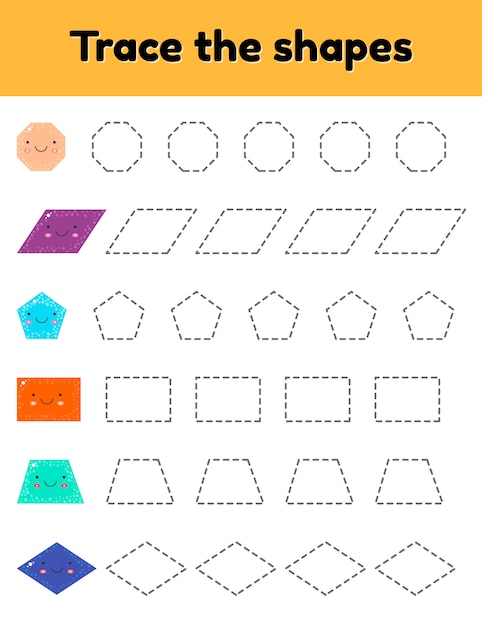 Tracing Geometric Shapes: Engaging Educational Activity | Jiffy Designs
