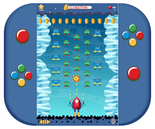 Retro Arcade Game: Alien Invasion Adventure | Jiffy Designs