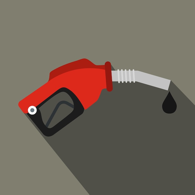Vibrant Red Fuel Pump Dispensing a Droplet of Gasoline | Jiffy Designs