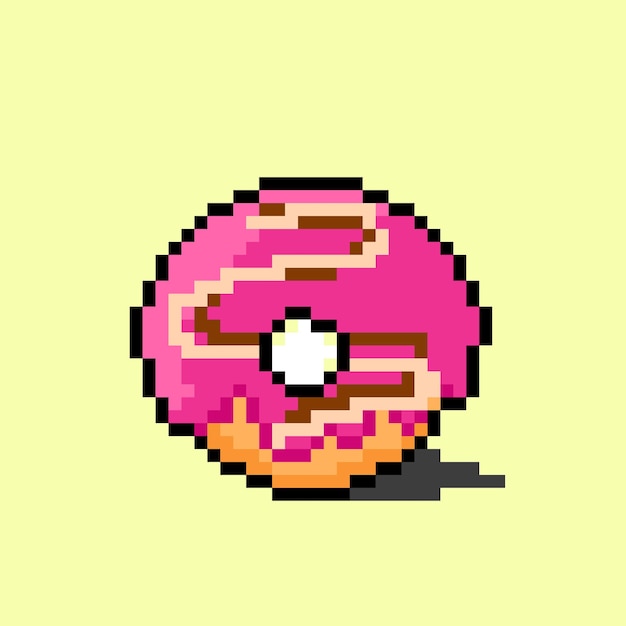 Vibrant Pixel Art Donut Delight | Jiffy Designs