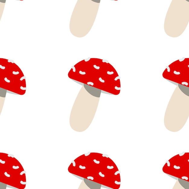 Whimsical Red Mushroom Pattern for Versatile Designs | Jiffy Designs