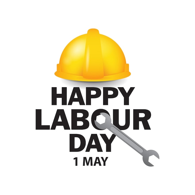 Vibrant Yellow Hard Hat Celebrating Labour Day Holiday | Jiffy Designs