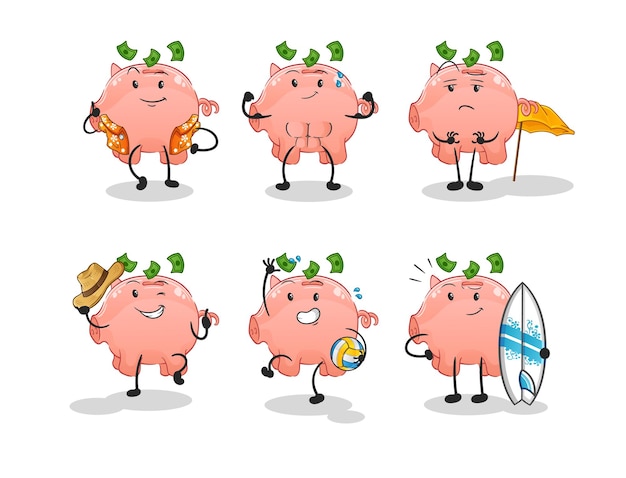 Adorable Collection of Playful Brain Mascot Characters | Jiffy Designs