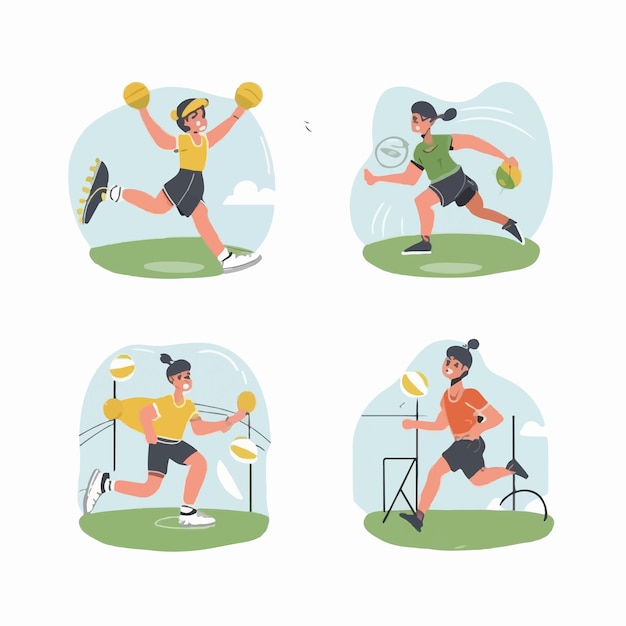 Diverse Collection of Active Lifestyle Illustrations | Jiffy Designs