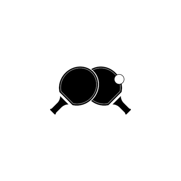 Iconic Ping Pong Paddles Silhouette | Jiffy Designs