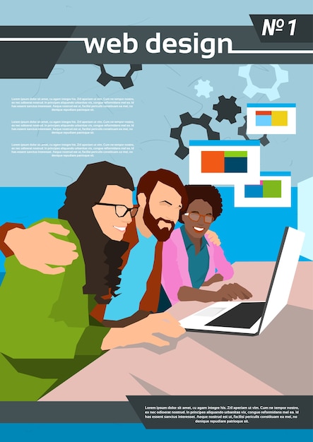 Web Design Team Collaborating on Website Development Project | Jiffy ...