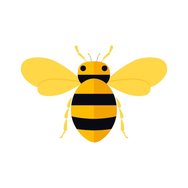 Cheerful Bumble Bee: A Vibrant Illustration | Jiffy Designs