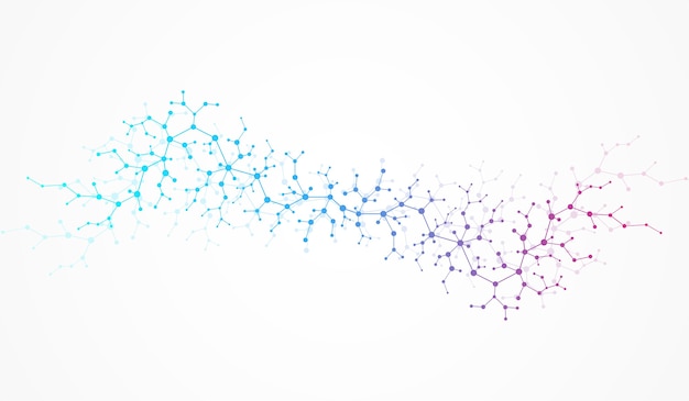 Vibrant Molecular Network of Interconnected Nodes | Jiffy Designs