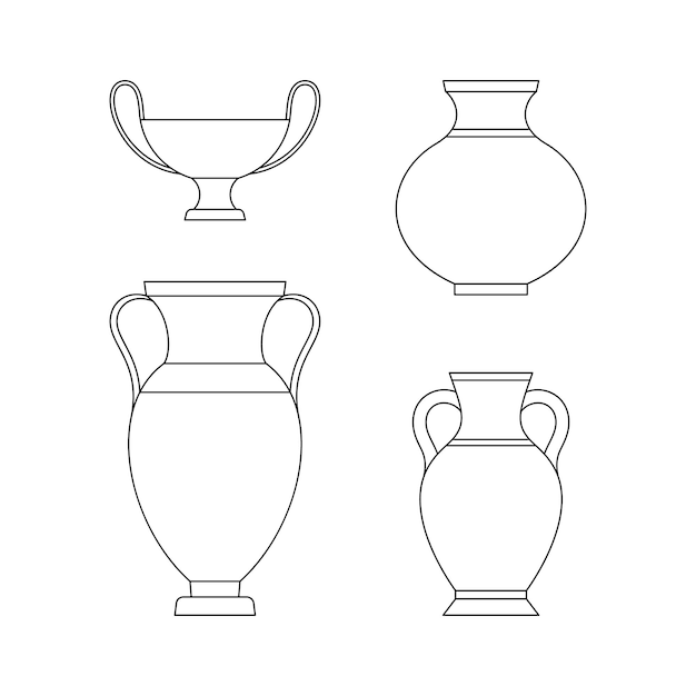 Diverse Collection of Ancient Greek Vase Designs | Jiffy Designs