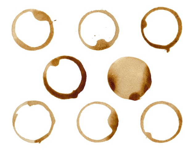 Captivating Coffee Stain Rings - A Unique Visual Collection | Jiffy Designs