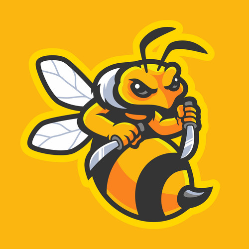 Bee Cartoon Vector Mascot Design | Jiffy Designs