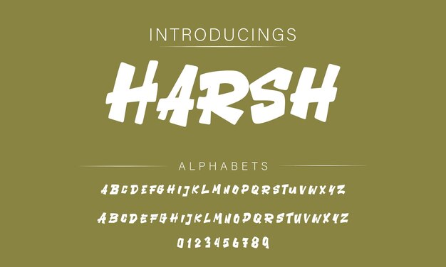 Introducing the Striking and Versatile Harsh Alphabet | Jiffy Designs