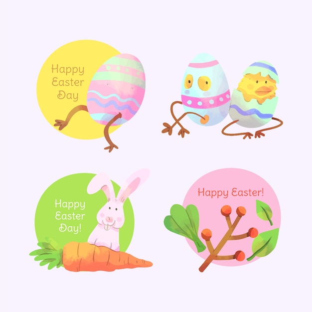 Colorful Easter Illustrations with Bunnies, Chicks, and Carrots | Jiffy ...