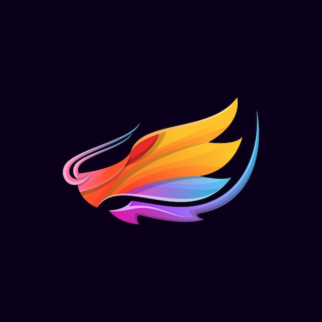 Vibrant Ethereal Wing in Fiery Hues | Jiffy Designs