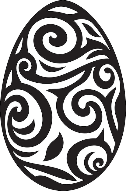 Captivating Tribal Egg-Shaped Silhouette | Jiffy Designs