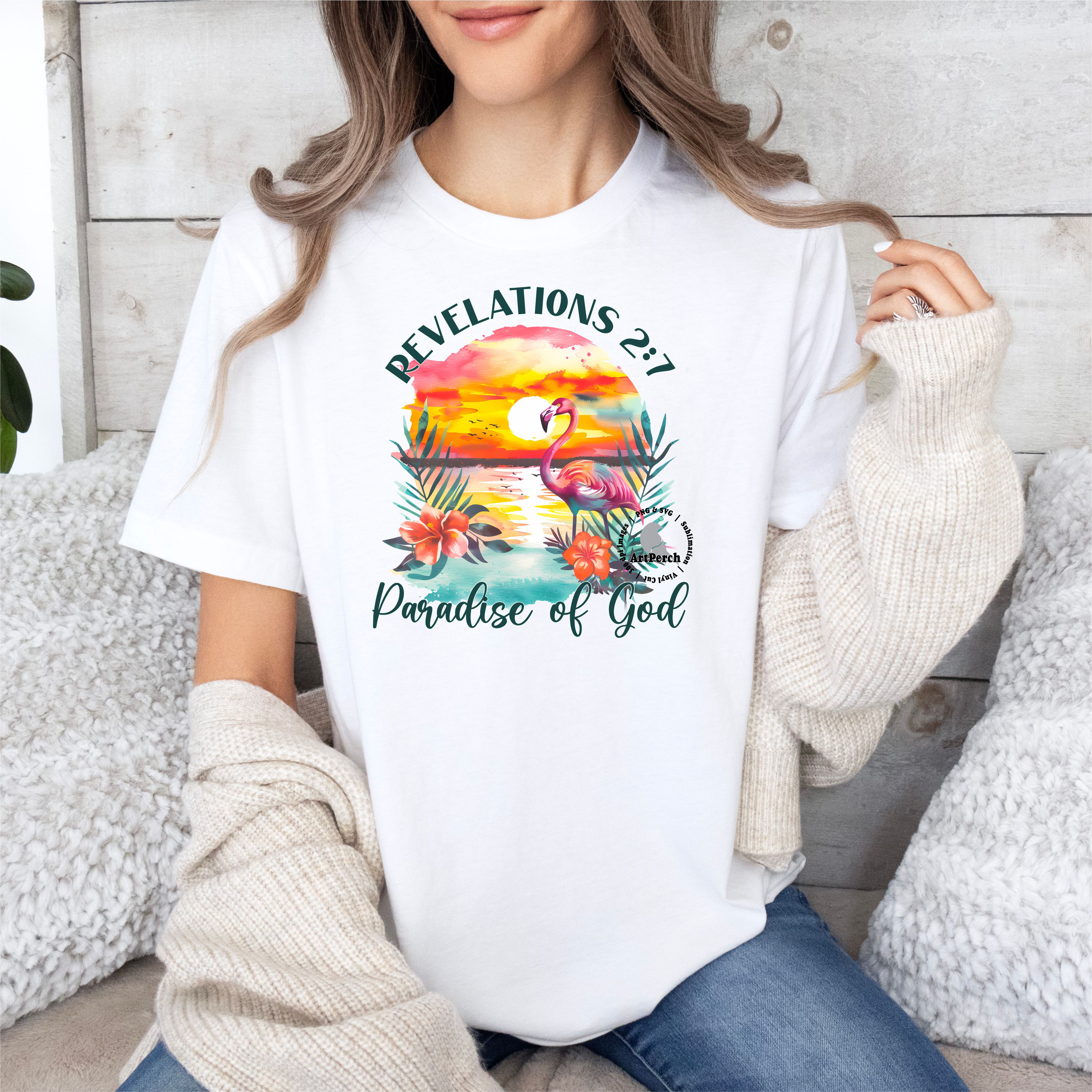 Scripture Shirt Design, Paradise of God, Bible Verse PNG, Christian PNG ...