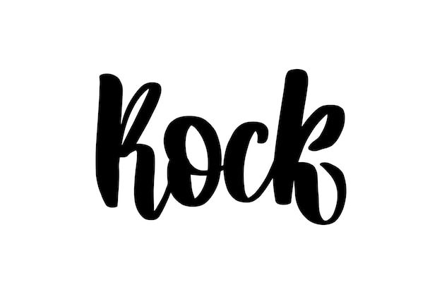 Bold and Striking Black Rock Music Typography | Jiffy Designs