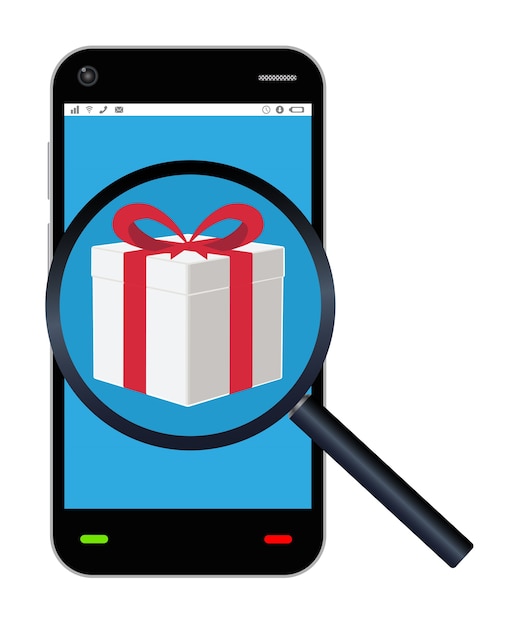 Magnified Gift Box on Smartphone Screen | Jiffy Designs