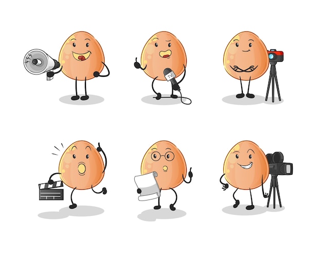Versatile Egg-Shaped Characters in Various Creative Poses | Jiffy Designs