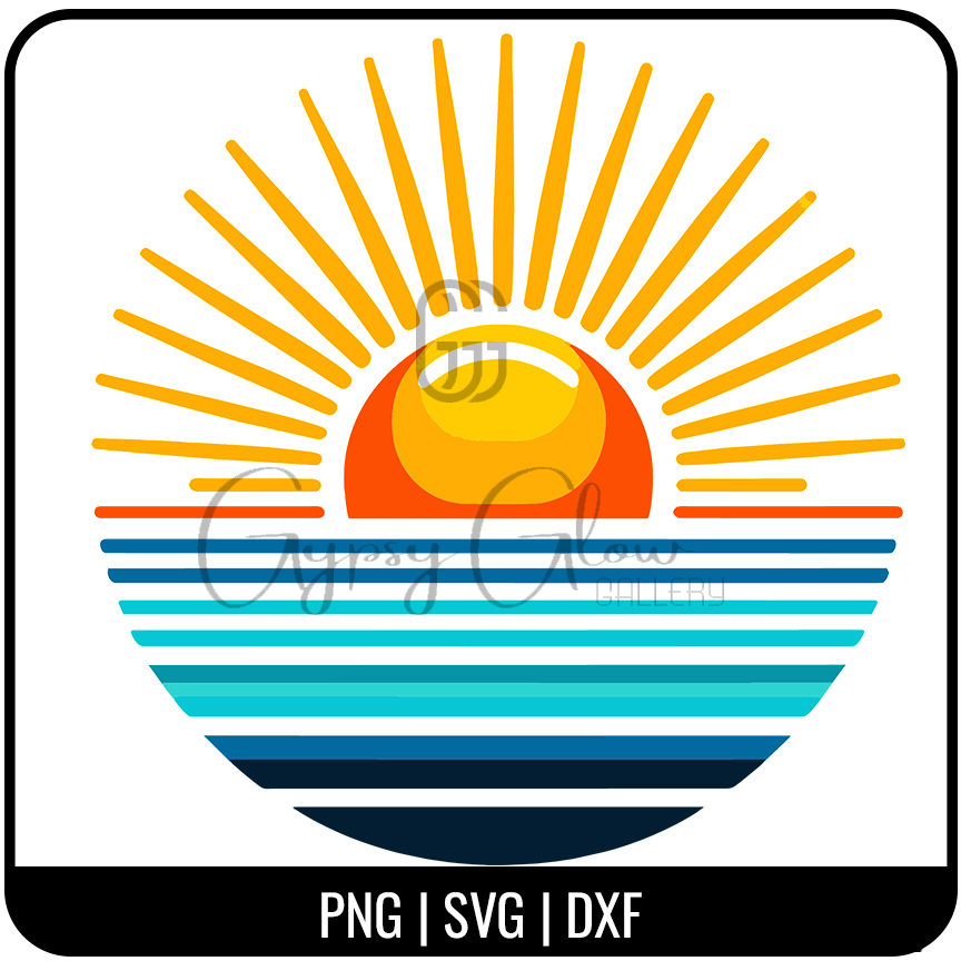 Retro Sun Rays Bundle | Jiffy Designs