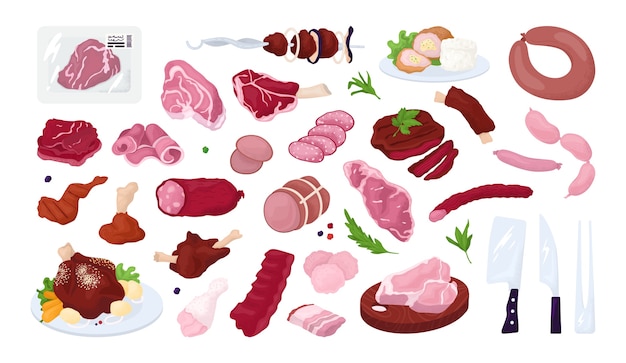 Diverse Collection of Delectable Meat Cuts and Delicacies | Jiffy Designs