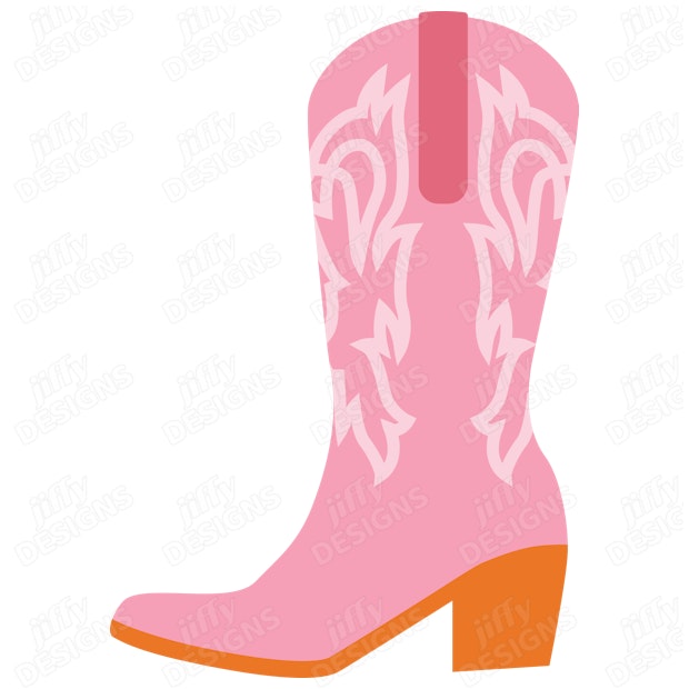 Pink Cowboy Boot SVG Cut File Retro Cowboy Boot, Dallas, Texas ...