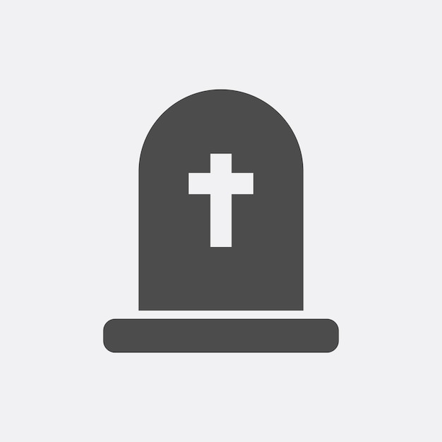 Somber Gravestone with Iconic Christian Cross Symbol | Jiffy Designs