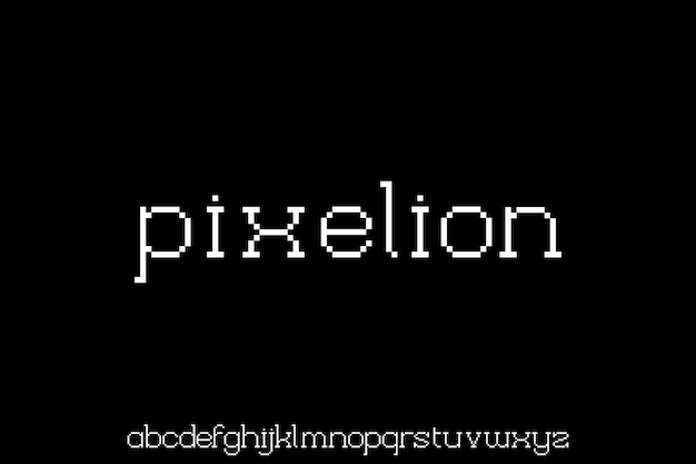 Pixelated Text in Striking Monochrome Design | Jiffy Designs