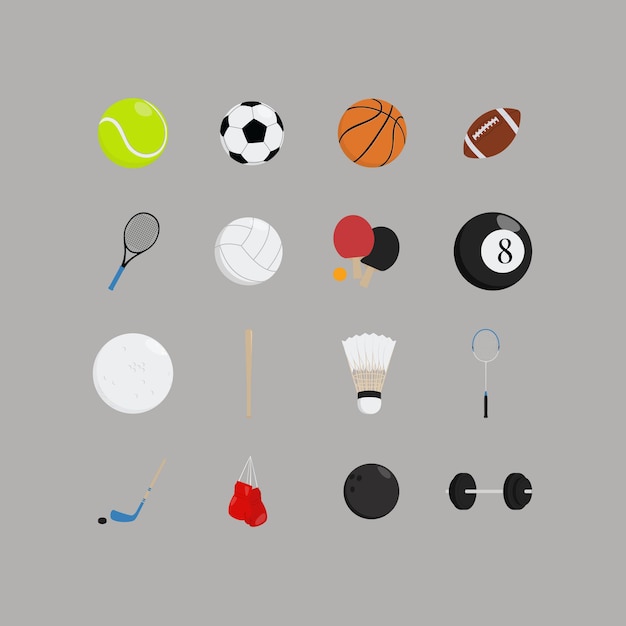 Vibrant Sports Gear Collection: Balls, Rackets, and More | Jiffy Designs