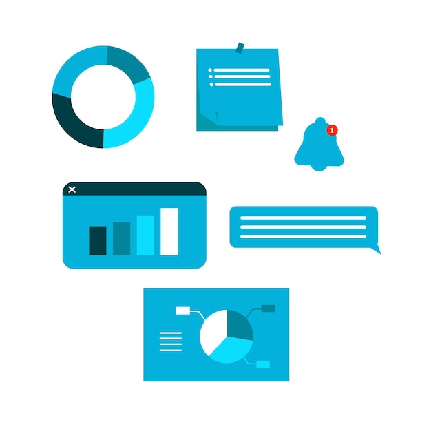 Vibrant Data Visualization Icons: Graphs, Charts, and Analytics | Jiffy ...