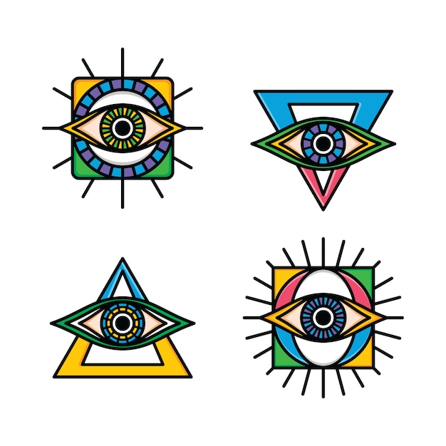 Vibrant Mystical Eyes: A Symbolic Visual Journey | Jiffy Designs