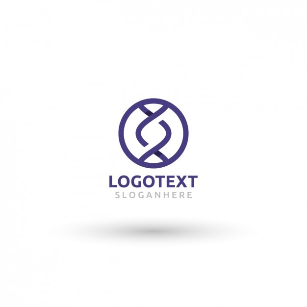 Minimalist Interlocking Rings Logo with Logotext Typography | Jiffy Designs