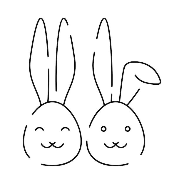 Adorable Bunny Duo: Whimsical Illustration for Versatile Designs ...