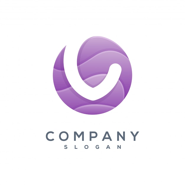 Stylized Purple Sphere Logo with Company Slogan | Jiffy Designs