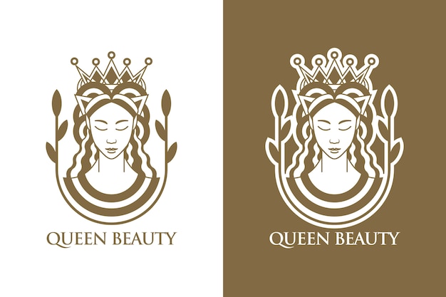 Regal Queen with Flowing Locks and Ornate Crown | Jiffy Designs