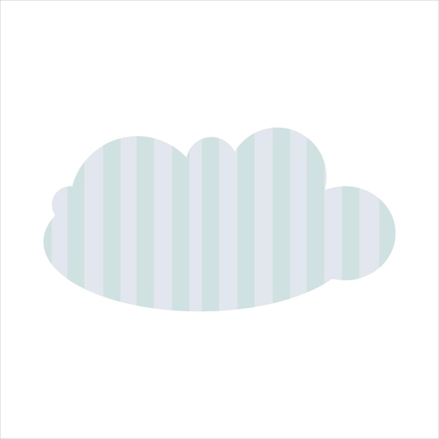 Whimsical Striped Cloud: A Versatile Design | Jiffy Designs