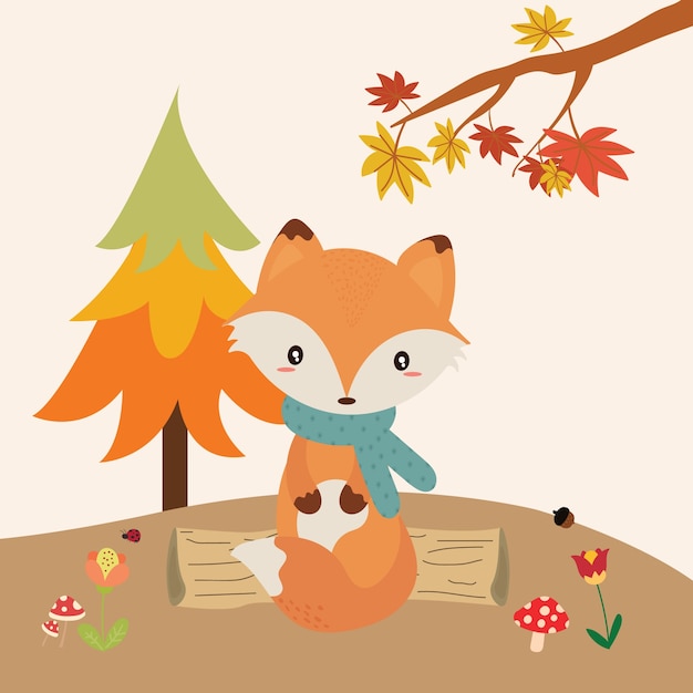 Autumn Forest Adventure with Curious Fox and Falling Leaves | Jiffy Designs